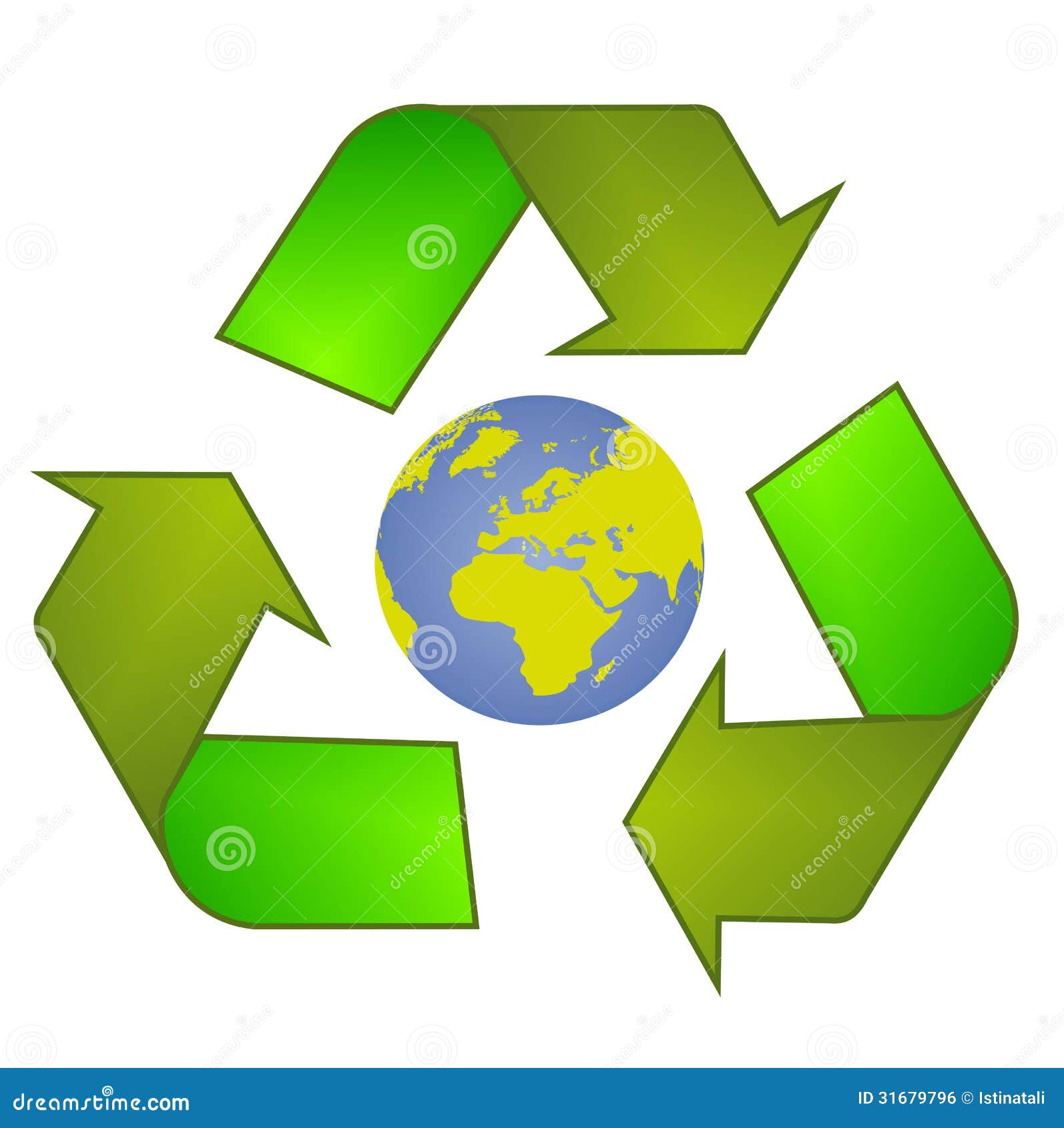 Recicle El Símbolo - Logotipo Stock de ilustración - Ilustración de ...