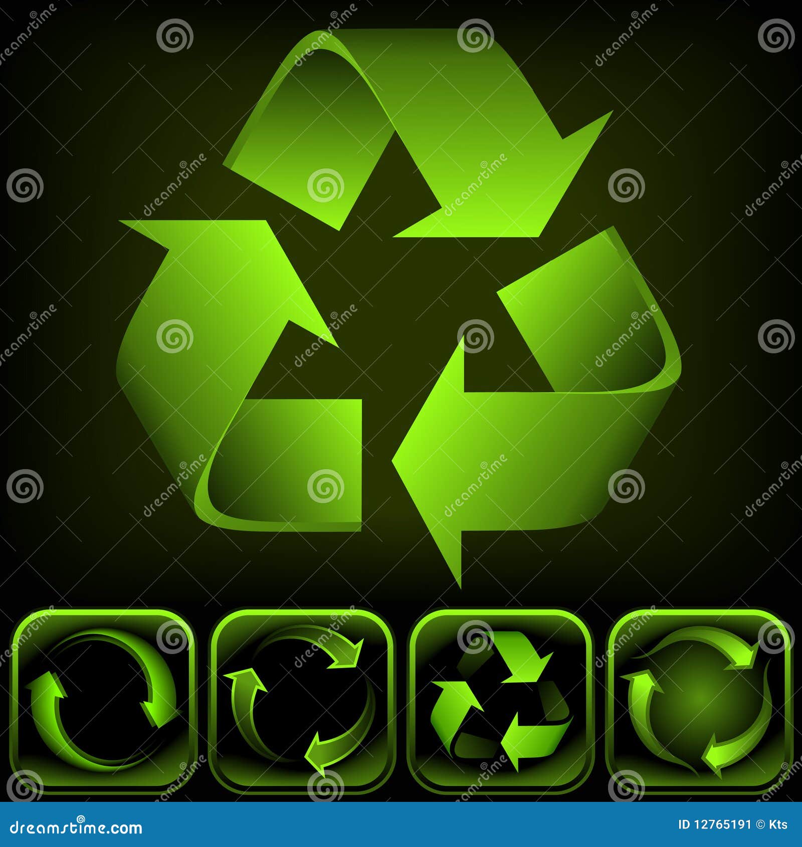 Recicle la insignia ilustración del vector. Ilustración de insignia ...