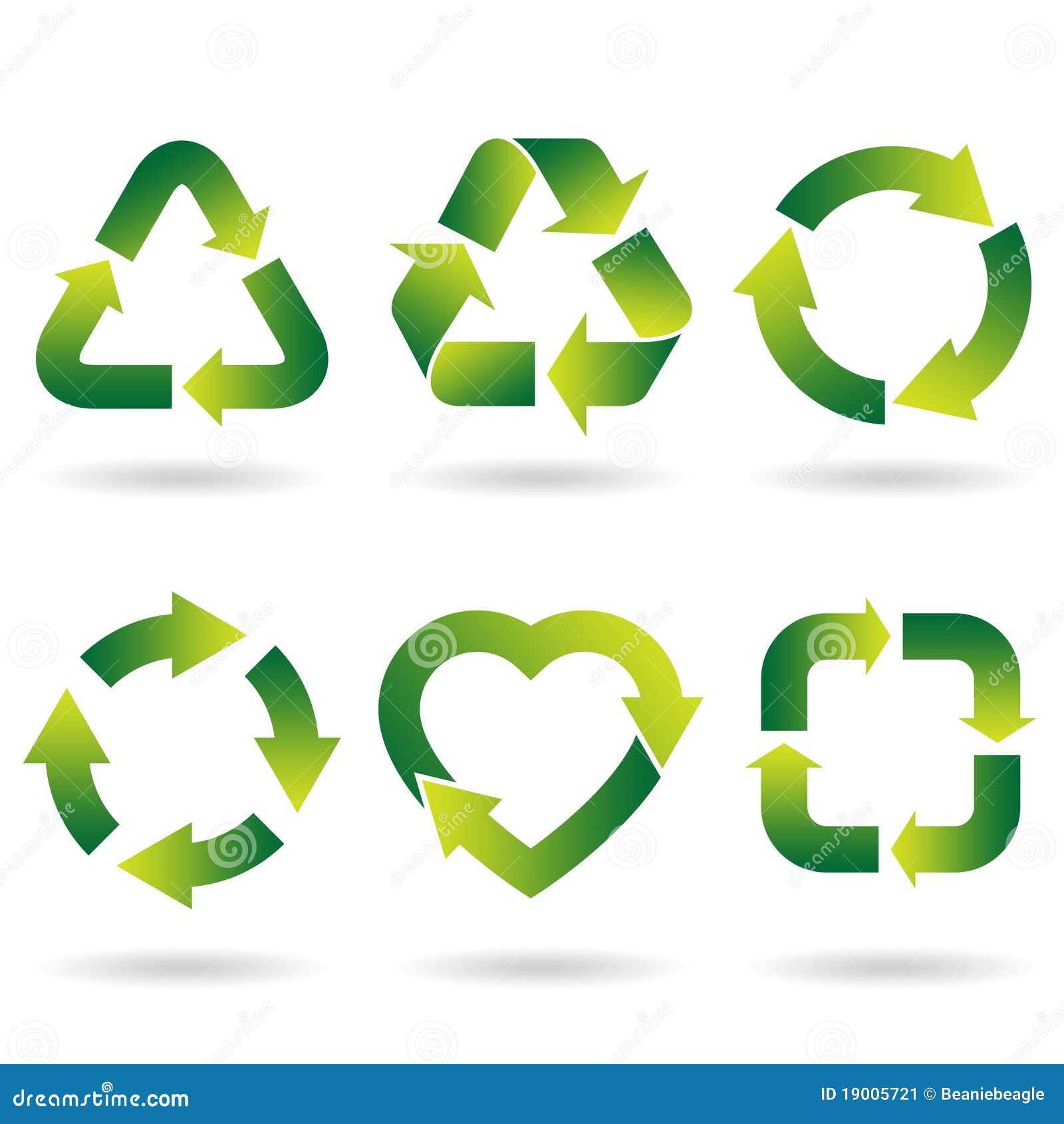 Recicle los iconos ilustración del vector. Ilustración de fondo - 19005721