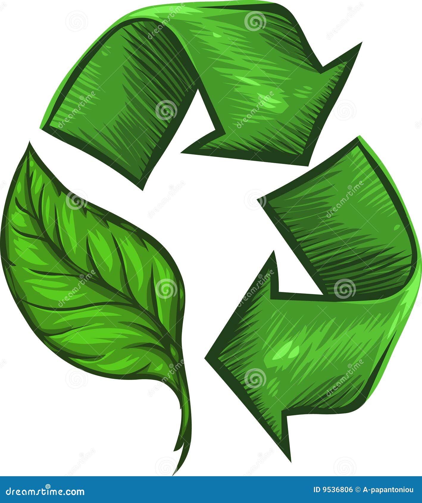 Recicle para el ambiente ilustración del vector. Ilustración de ...