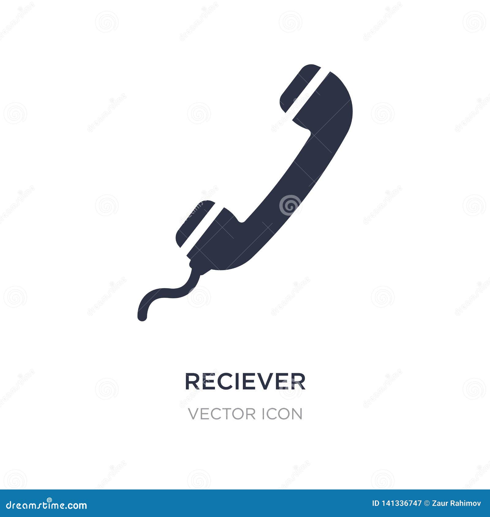 Reciever Icon In Different Style Vector Illustration. Two Colored And ...