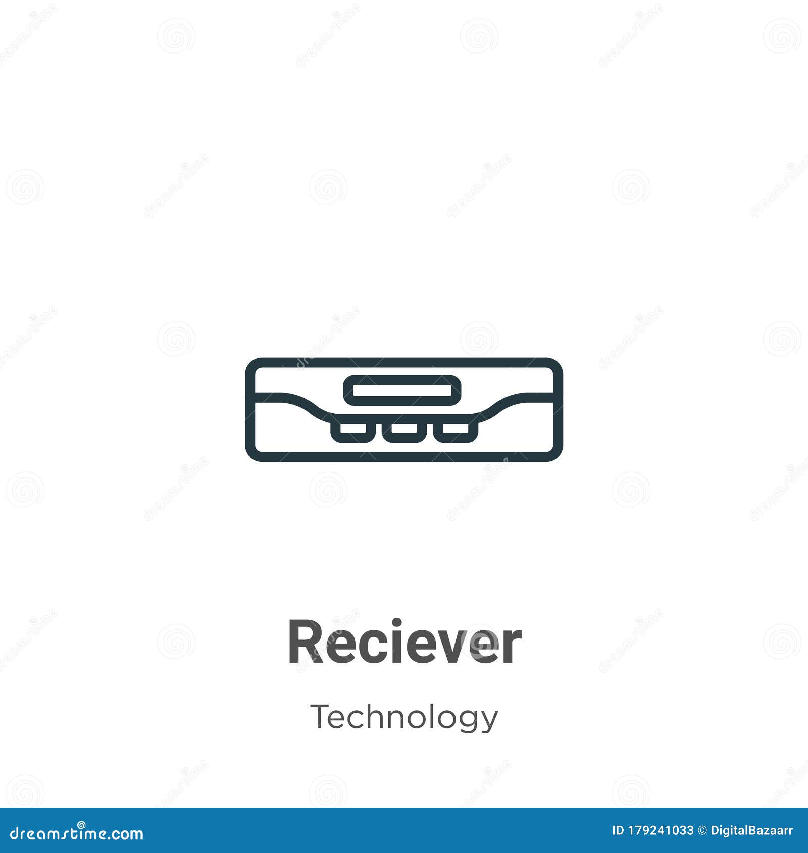 Reciever Icon On White Background. Simple Element Illustration From ...