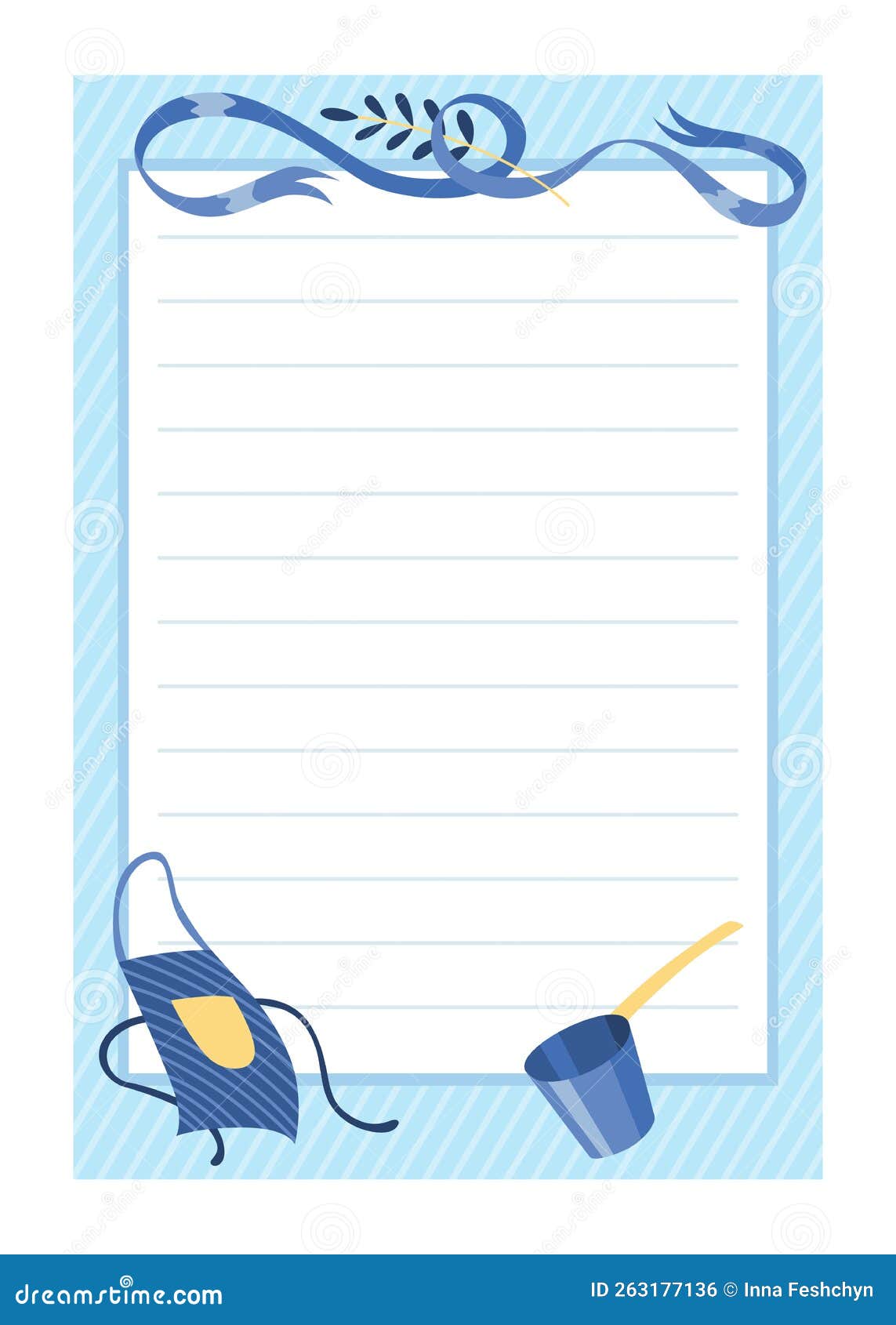 Recipe Card. Cooking Card Template. Culinary Notes and Sticker with ...
