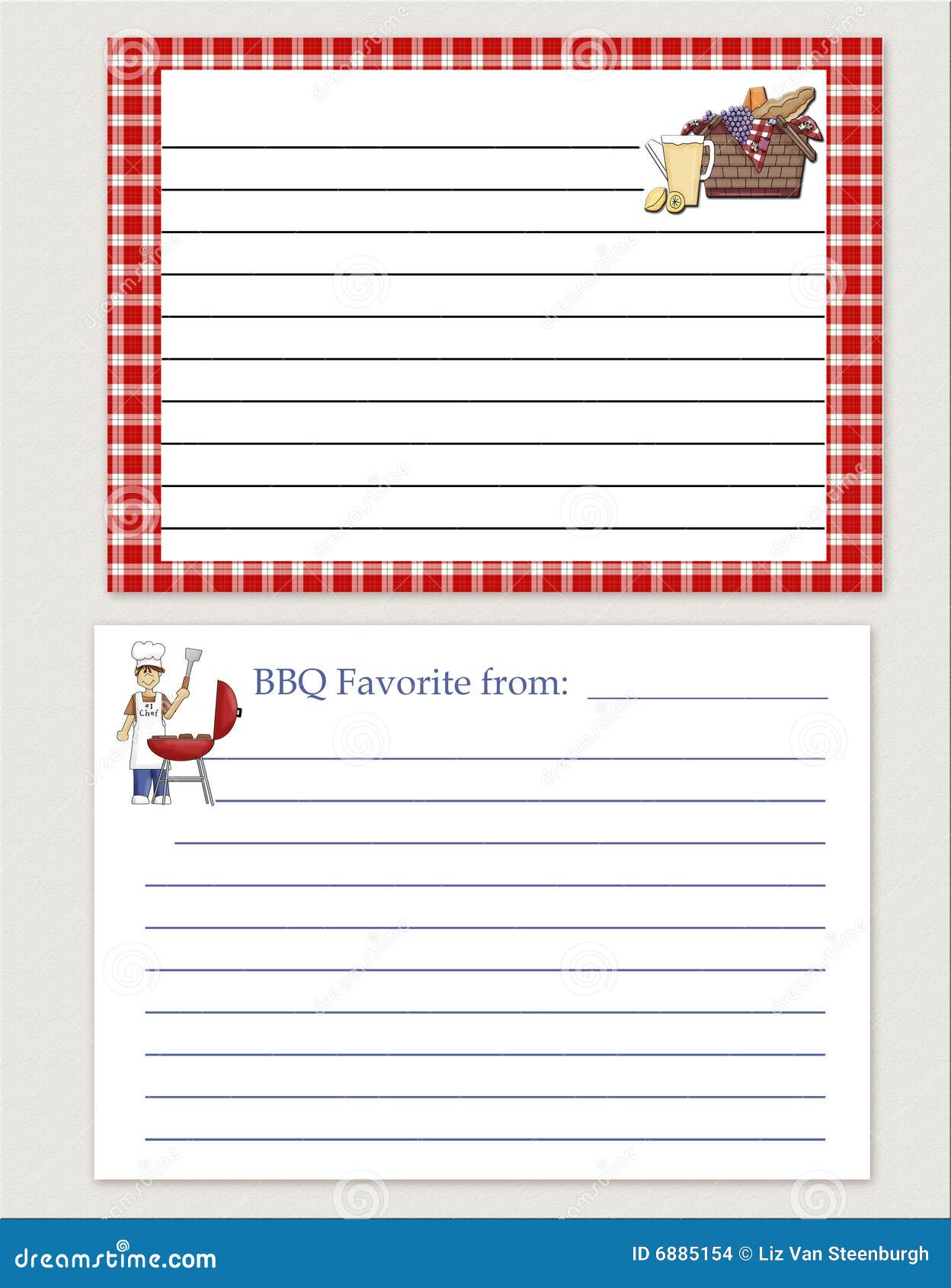 Recipe Cards Set. Cooking Card Templates. For Restaurant, Cafe, Bakery ...