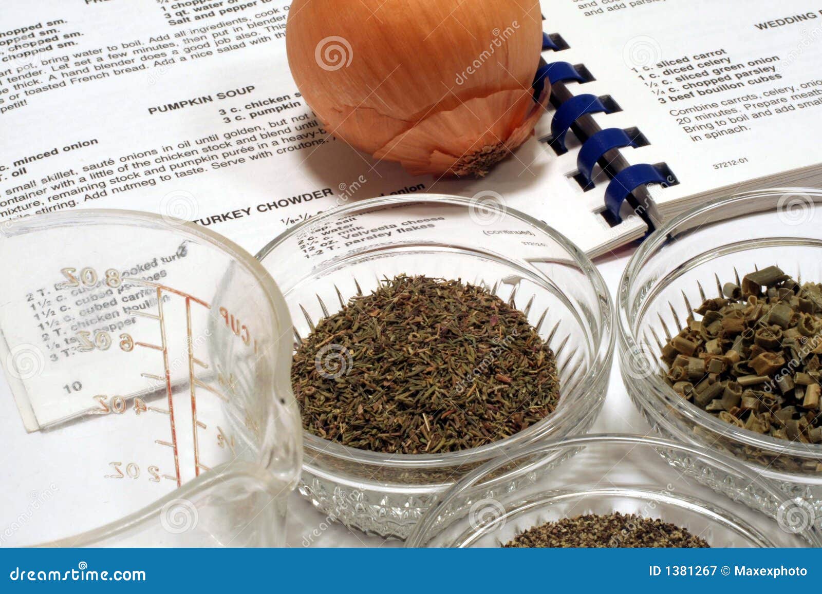 Recipe and Cooking Ingredients Stock Image - Image of ramikin, cook ...