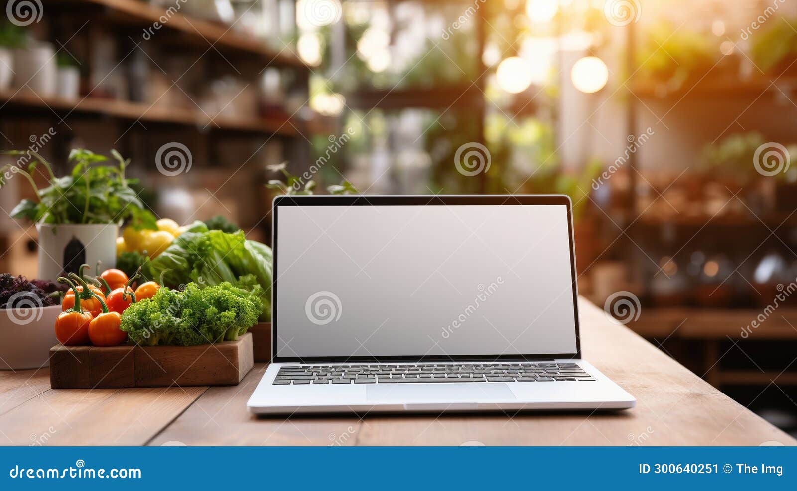 Recipe Creation Ai Generated Laptop Template Stock Image - Image of ...