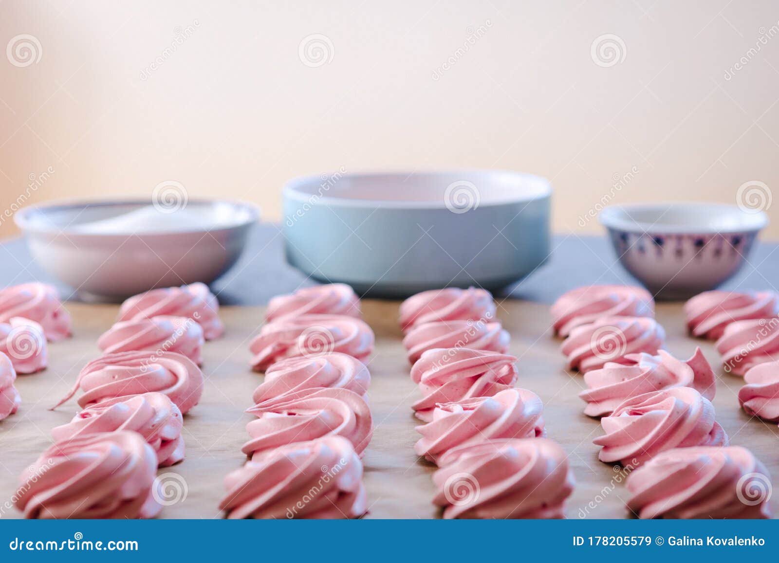 The Recipe for Home-made Russian Marshmallows Zephyr. Stock Image ...