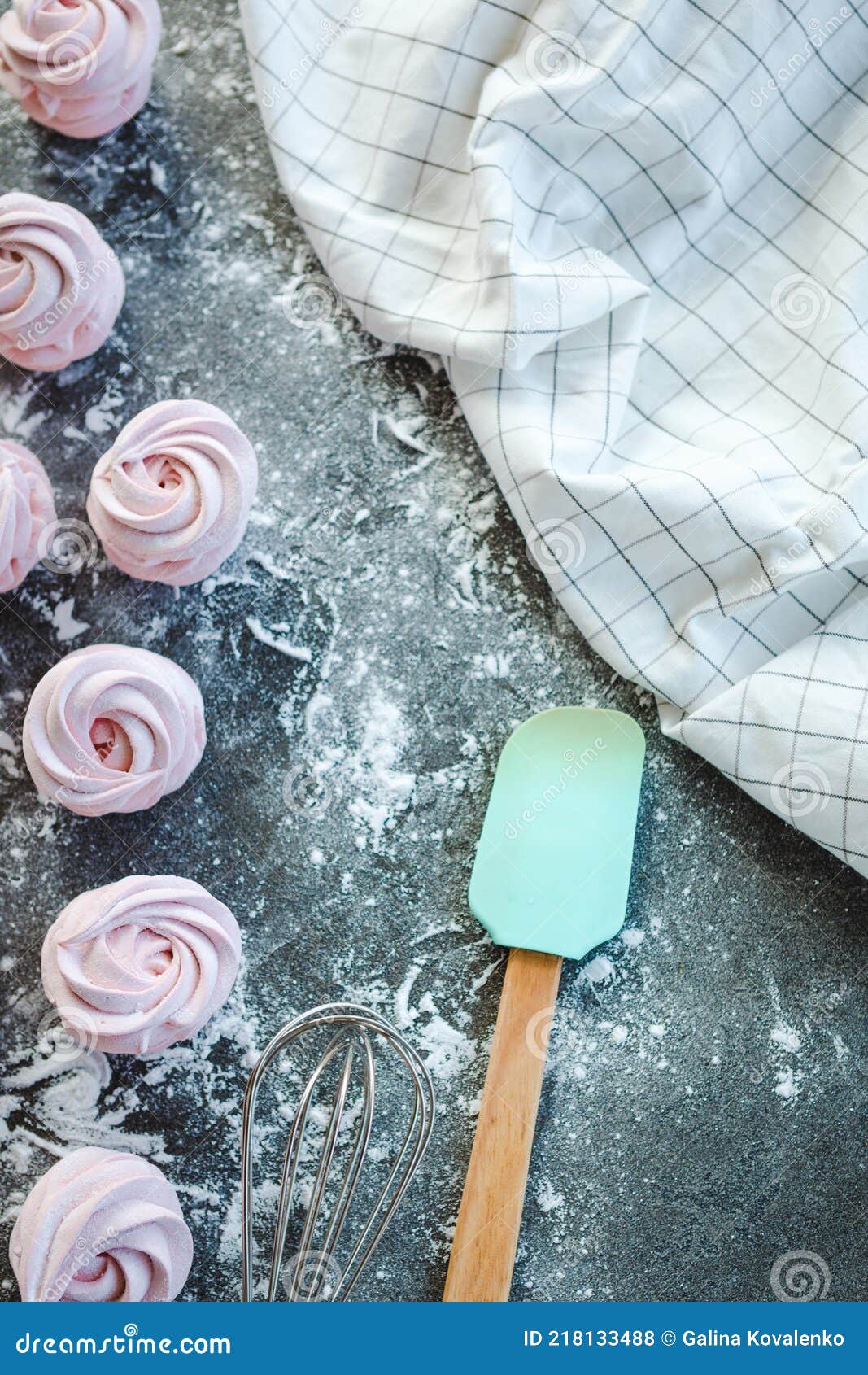 The Recipe for Home-made Russian Marshmallows (Zephyr). Stock Photo ...