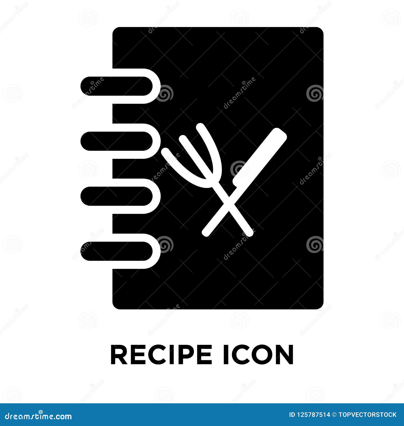 Recipe Icon Vector Isolated on White Background, Logo Concept of Stock ... Recipe Icon Vector Isolated on White Background, Logo Concept of Stock ...