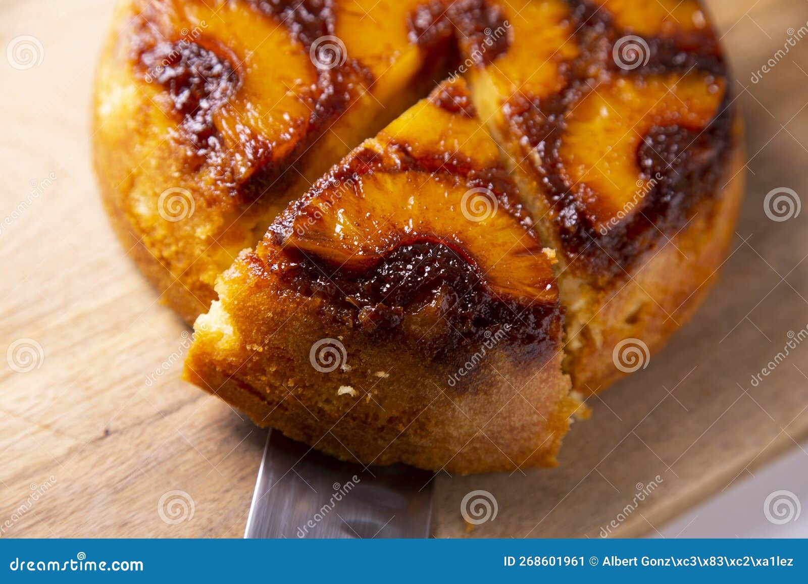 Inverted Pineapple Sponge Cake. Stock Photography | CartoonDealer.com ...