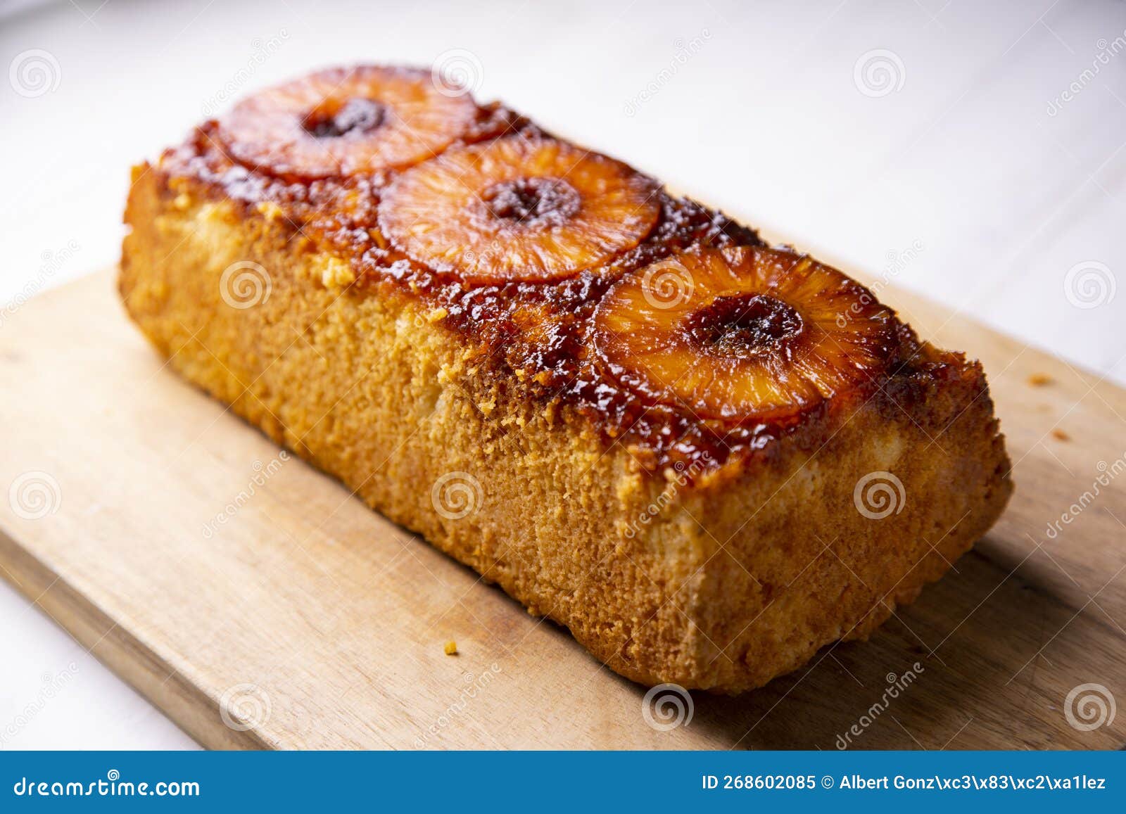 Inverted Pineapple Sponge Cake. Stock Photography | CartoonDealer.com ...