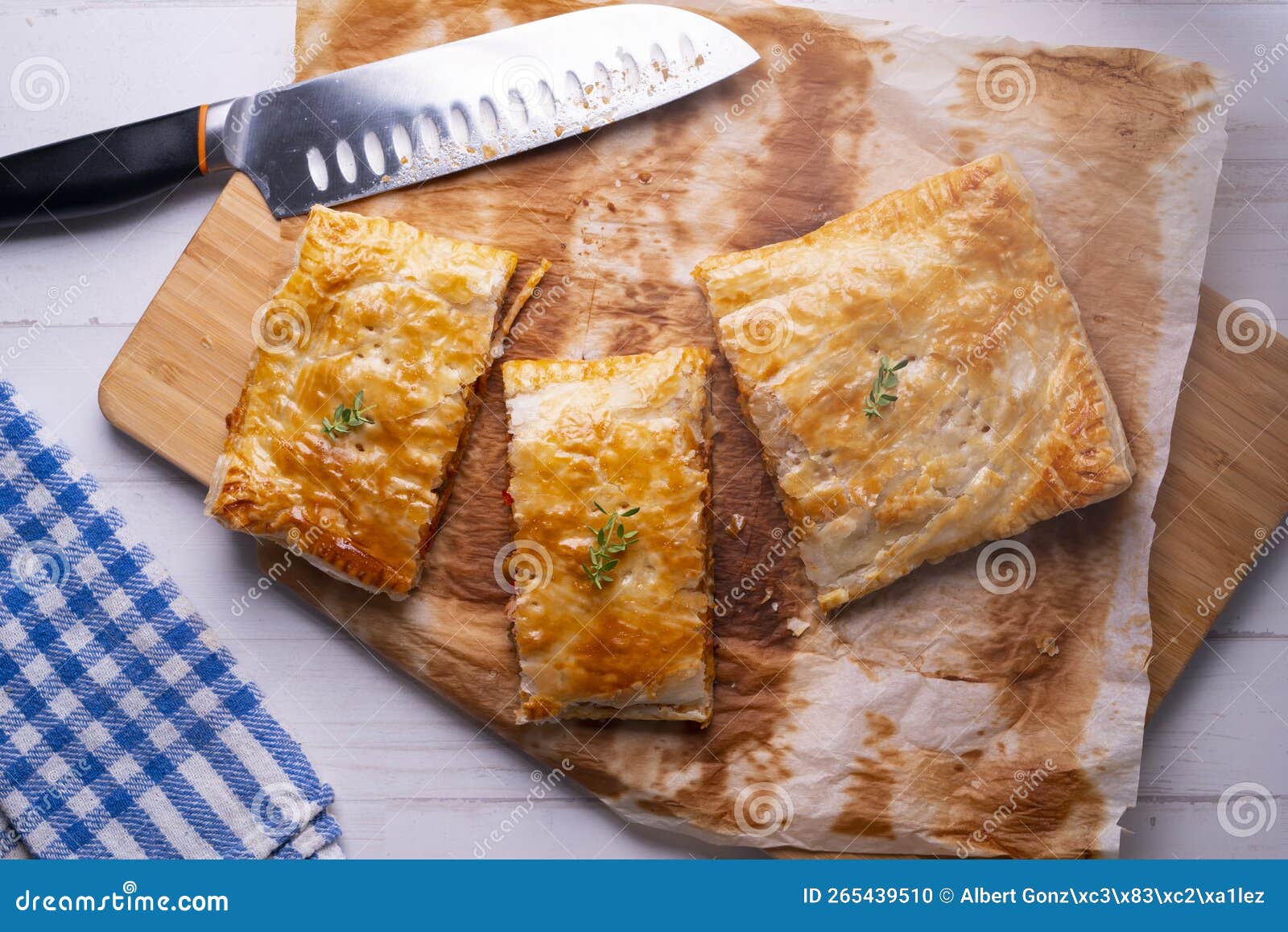 Puff Pastry Stuffed with Tuna. Stock Photo - Image of stuffed, cuisine ...