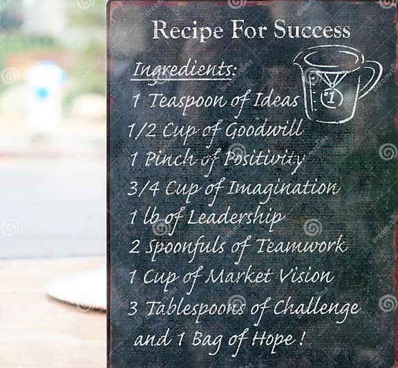 Recipe for Success stock image. Image of leadership, ambition - 27226929