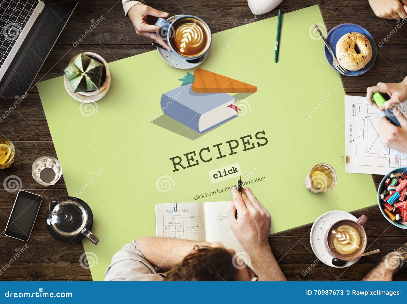 Recipes Food Menu Cafe Restaurant Concept Stock Image - Image of ...