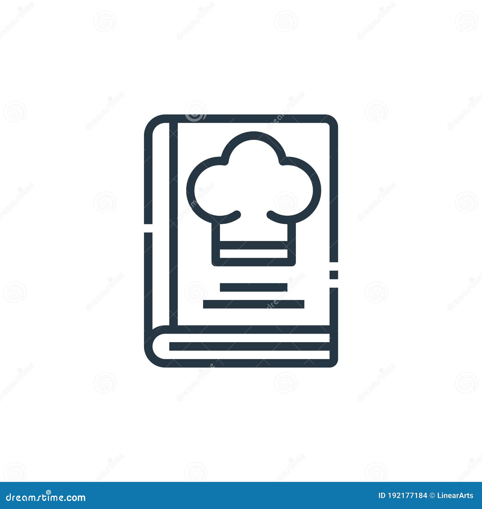 Recipes Icon Vector from Cooking Concept. Thin Line Illustration of ...
