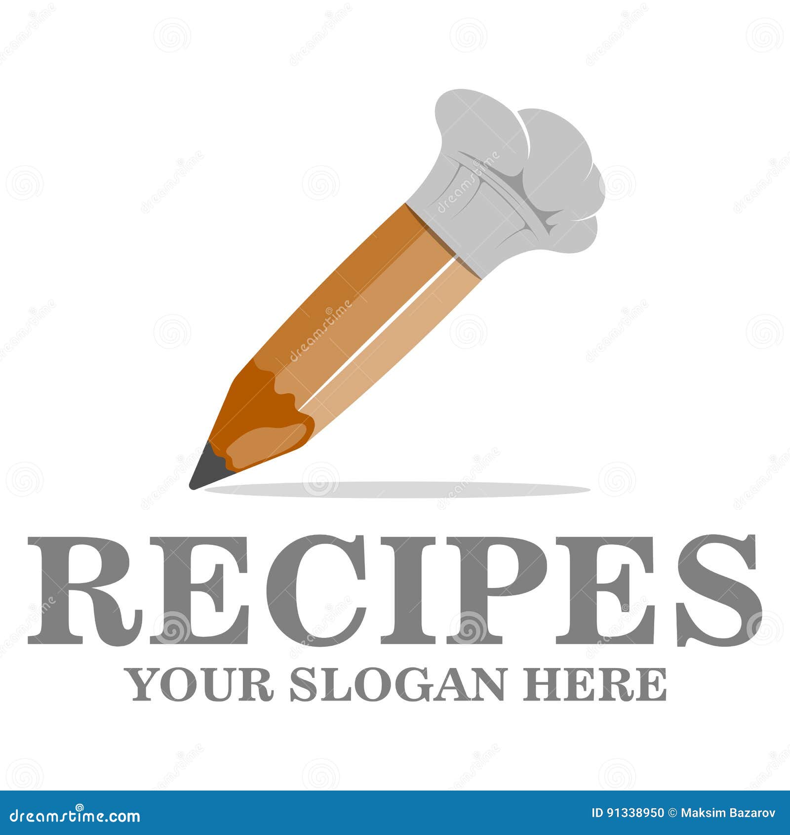 Recipes template logo stock vector. Illustration of logo - 91338950