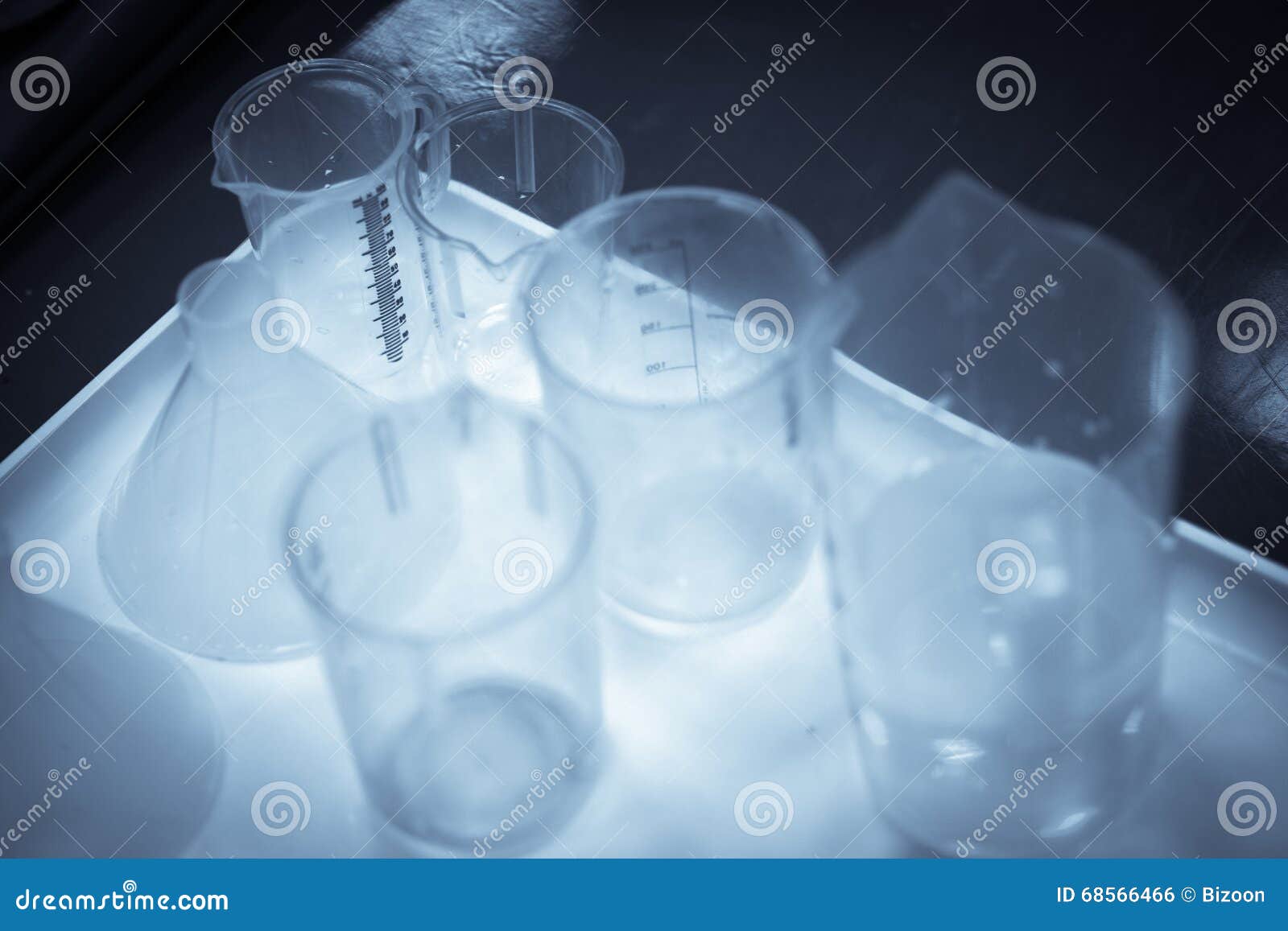 Recipients in Chemistry Lab Stock Photo - Image of clear, scientific ...