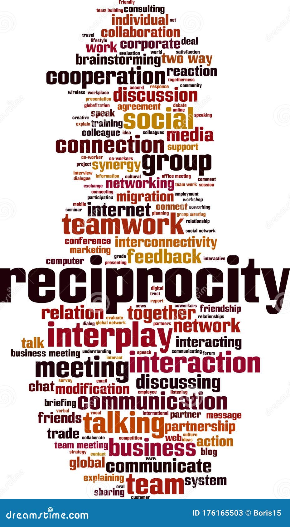 Reciprocity word cloud stock vector. Illustration of cloud - 176165503