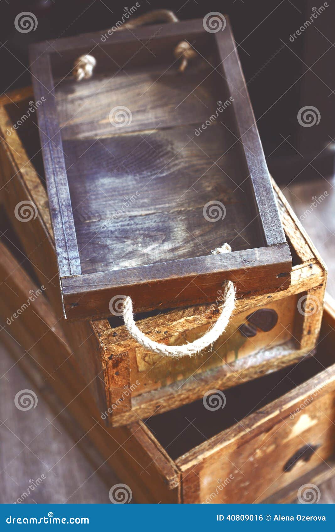 Reclaimed wood box stock photo. Image of details, rural - 40809016