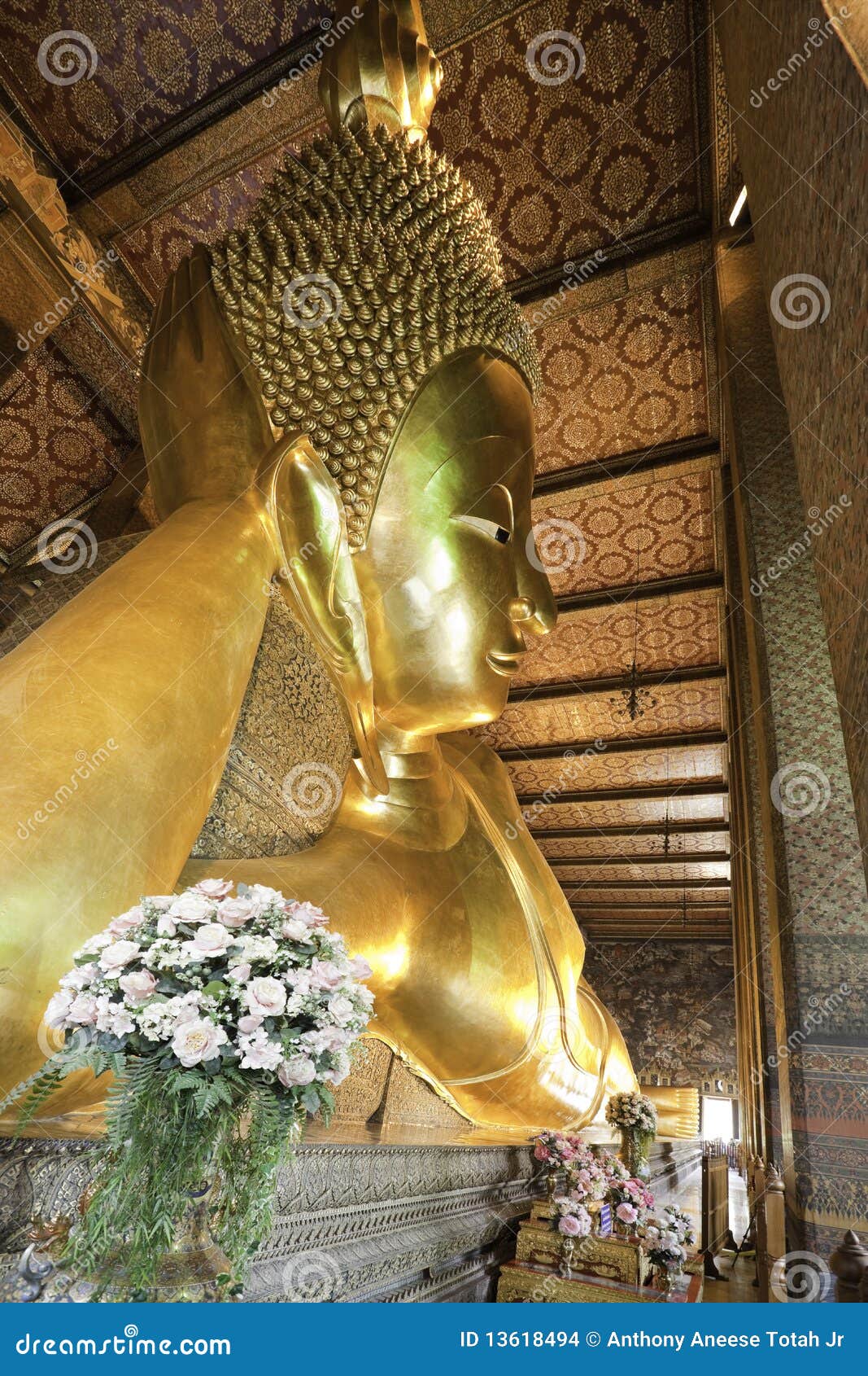 Reclining Buda stock photo. Image of monks, myth, eastern - 13618494