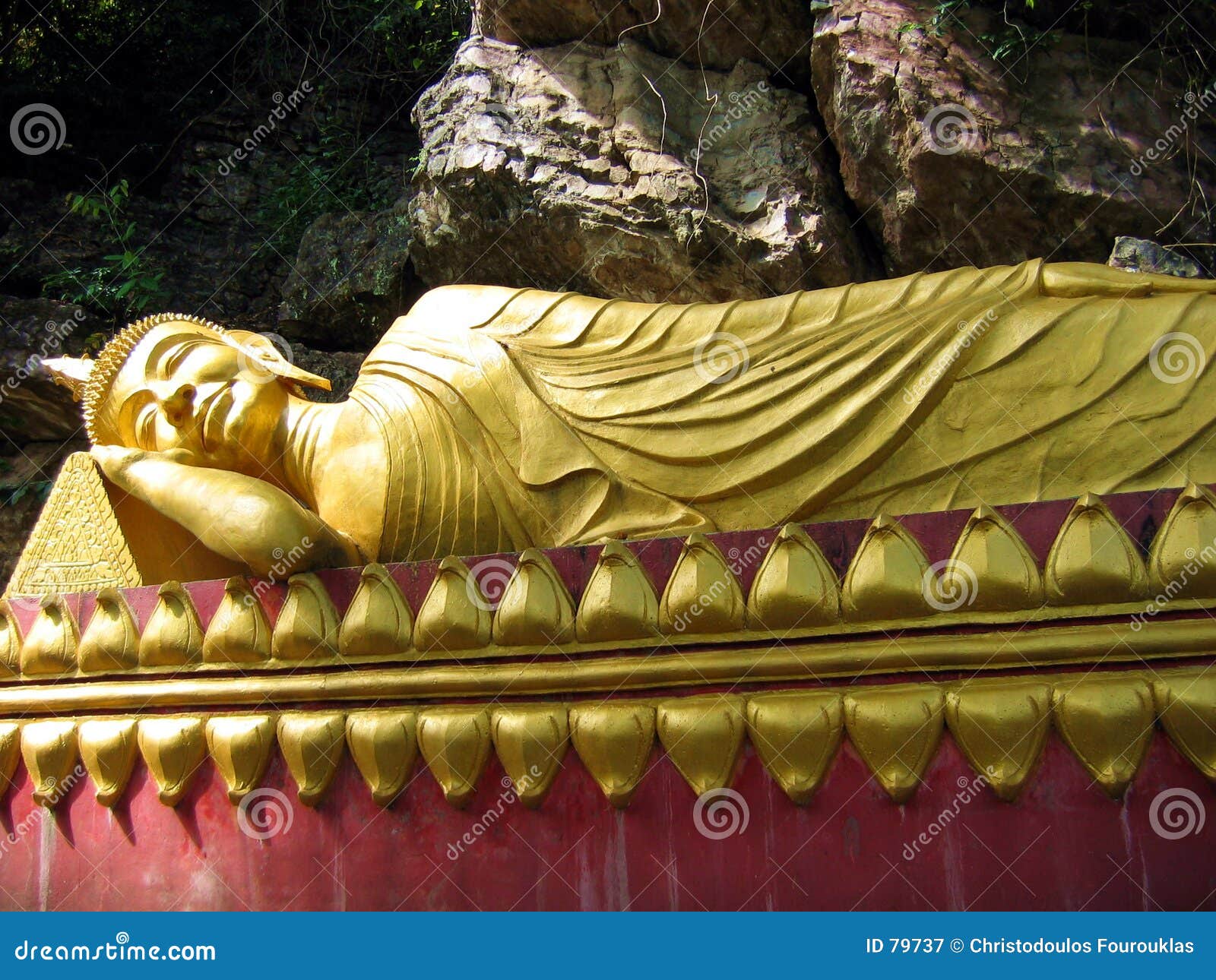 Reclining Buddha stock image. Image of buddha, inspiration - 79737