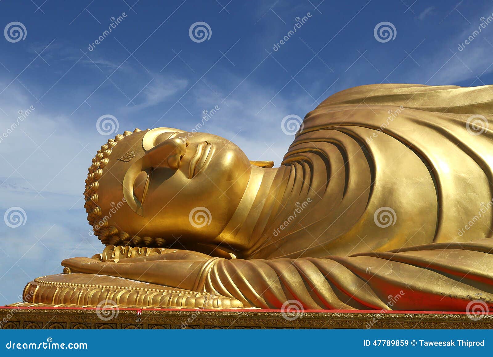 Reclining buddha stock image. Image of buddha, reclining - 47789859