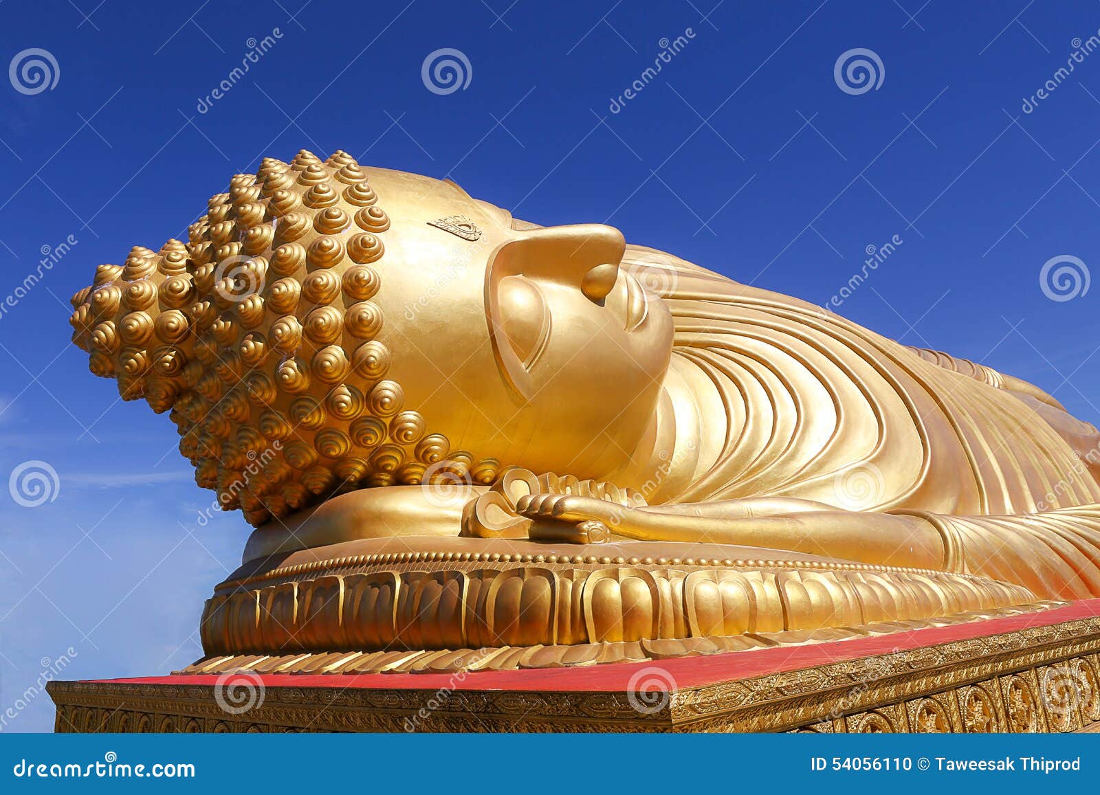 Reclining Buddha Stock Photo - Image: 54056110