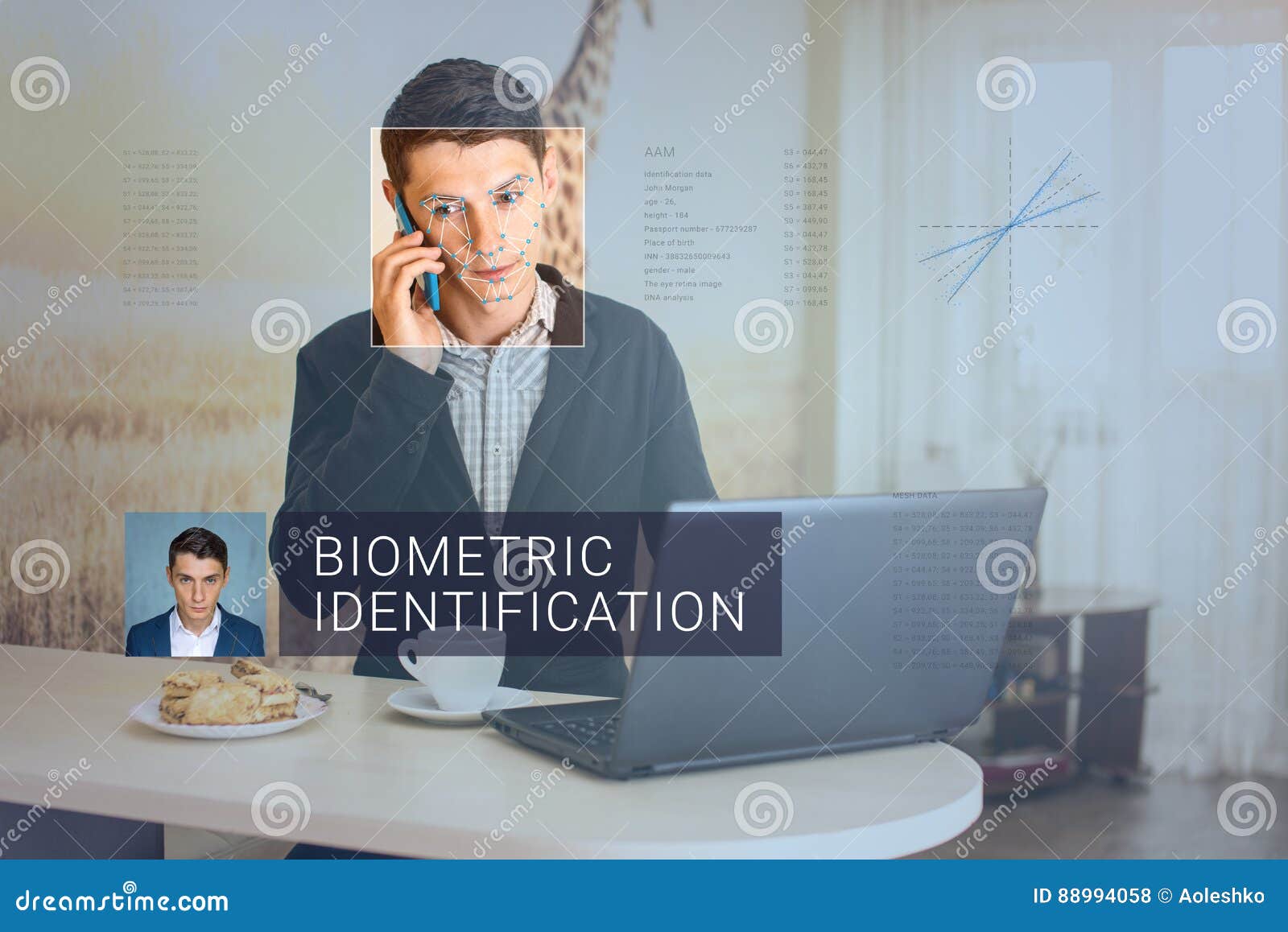 Recognition of Male Face. Biometric Verification and Identification ...