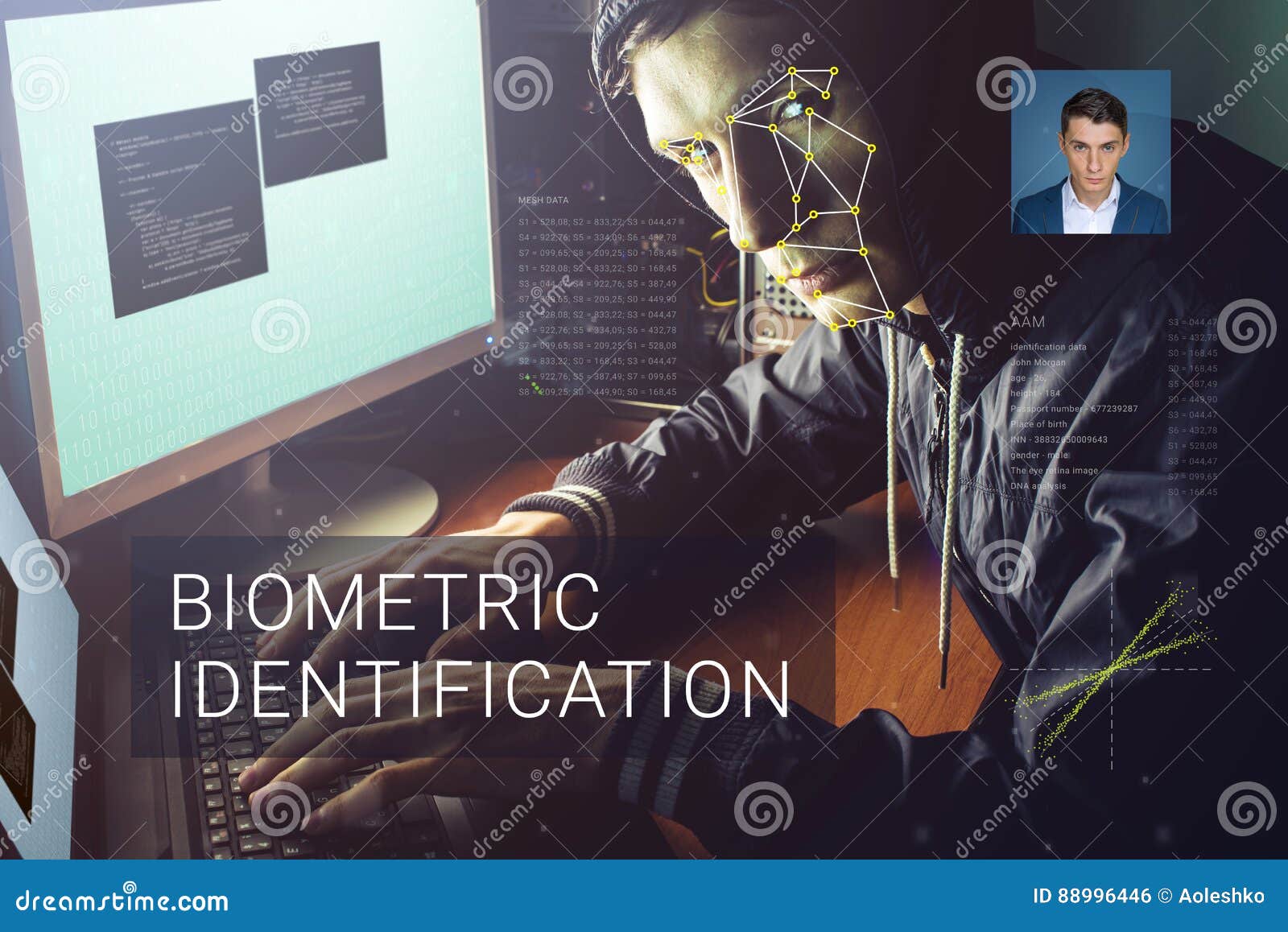 Recognition of Male Face. Biometric Verification and Identification ...