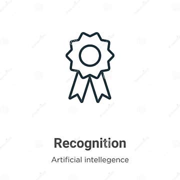 Recognition Outline Vector Icon. Thin Line Black Recognition Icon, Flat ...