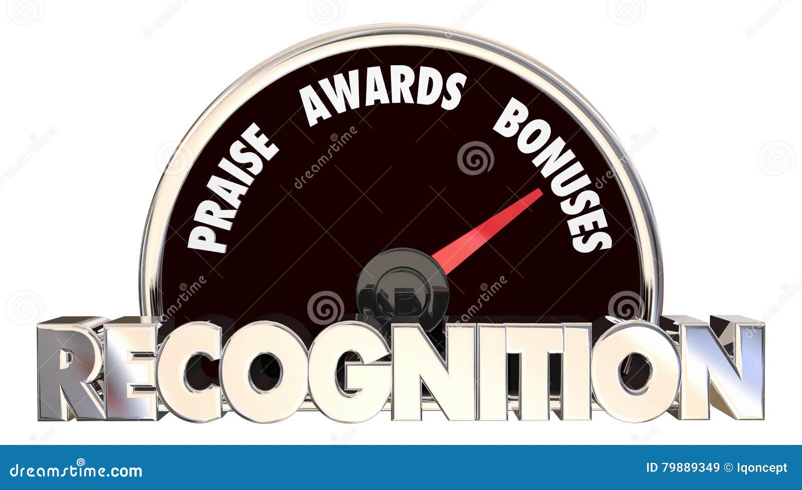 Recognition Praise Awards Bonuses Speedometer Stock Illustration ...
