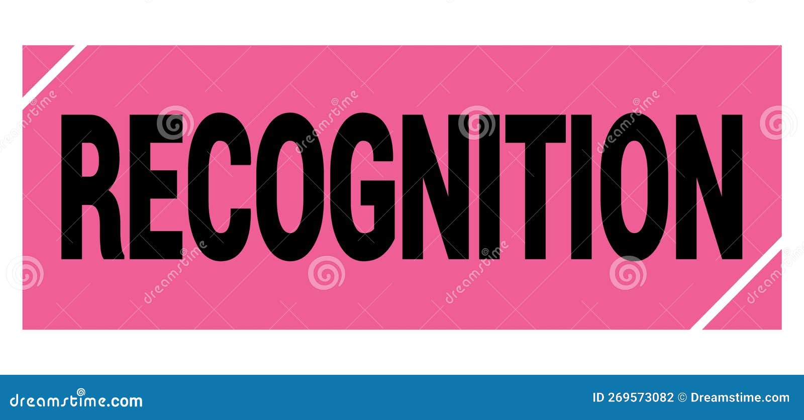 RECOGNITION Text on Pink-black Grungy Stamp Sign Stock Illustration ...