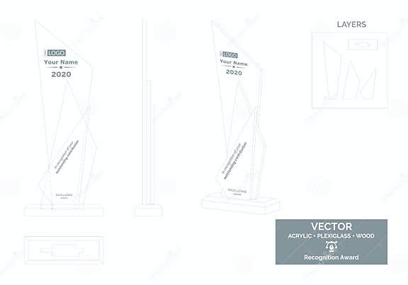 Abstract Trophy Vector Template, Trophy Distinction Award. Stock Vector ...