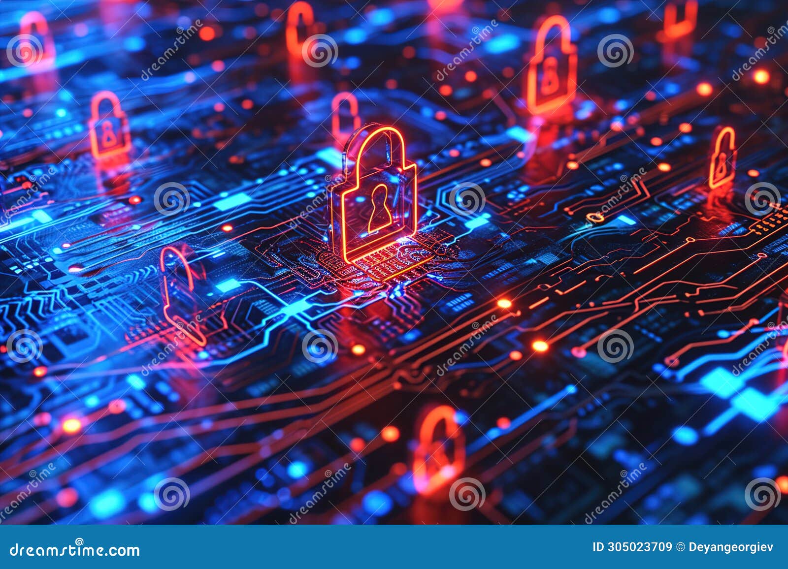 Recognizable Symbols Like Shields, Padlocks, Firewalls, And Antivirus ...