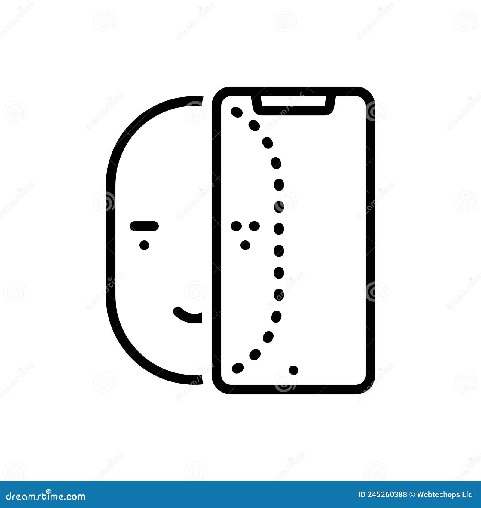 Recognize Scan Text File Document On Computer Laptop Vector Icon Or ...