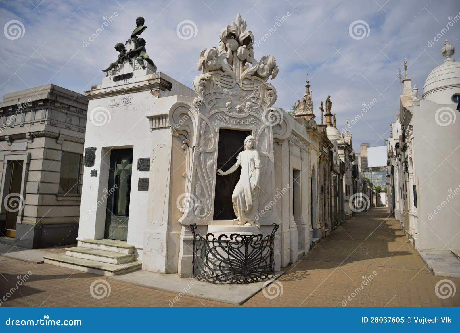Recoleta Cemetery in Argentina Stock Image - Image of architecture ...