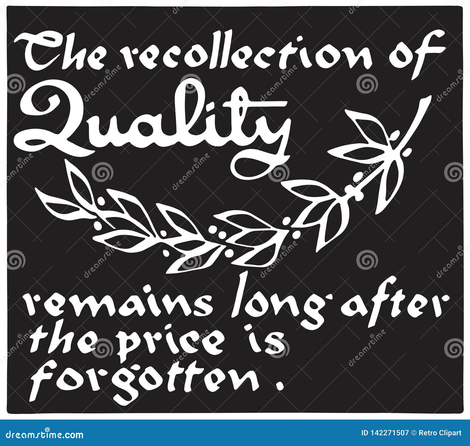 The Recollection of Quality Stock Illustration - Illustration of ...