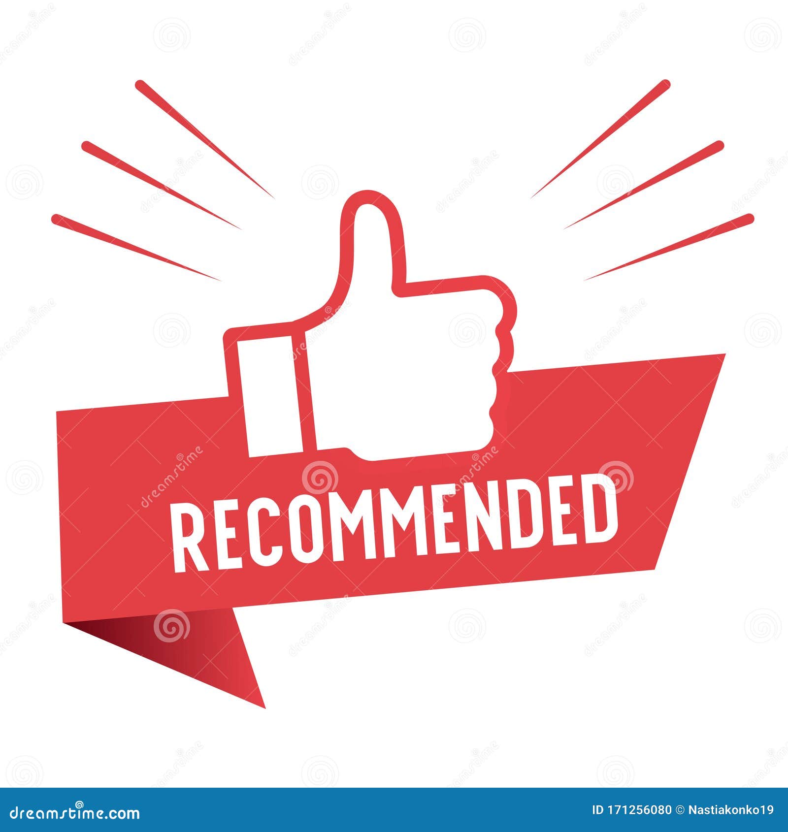 Recommend Icon. Thumbs Up Gesture On A Green Background Vector ...