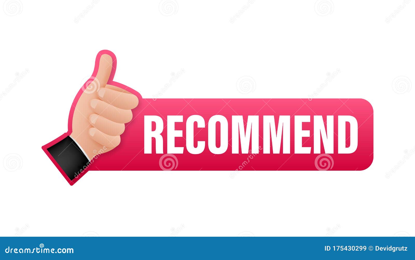 Recommended Blue Badge Royalty-Free Cartoon | CartoonDealer.com #135251600