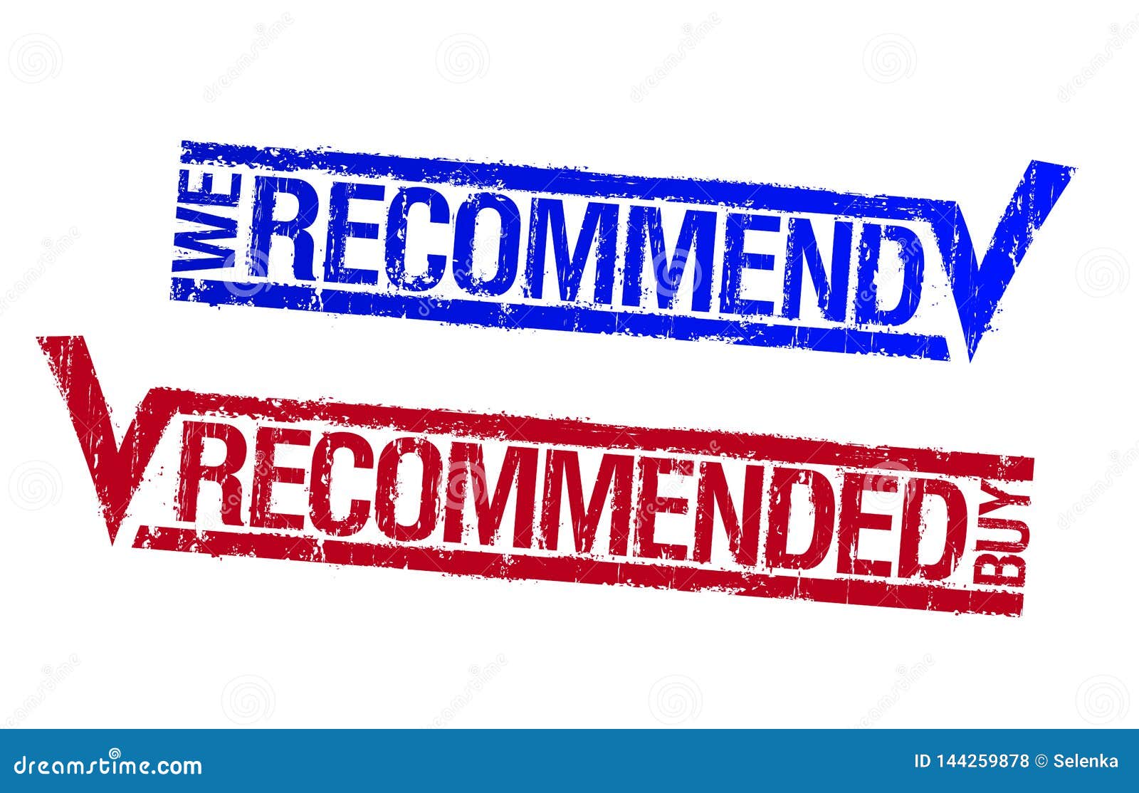 We Recommend, Recommended Buy Rubber Stamps Stock Vector - Illustration ...