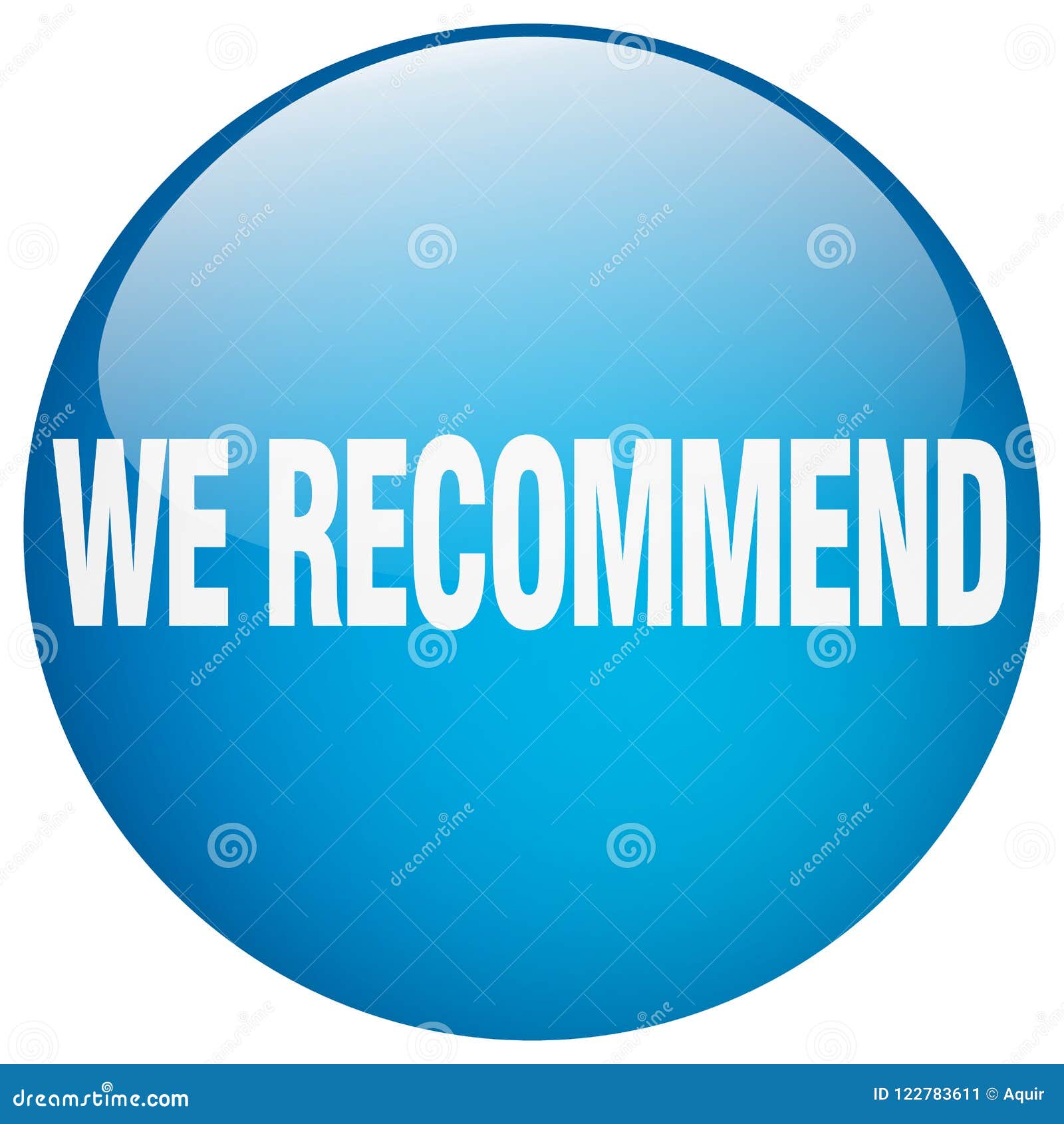 We recommend button stock vector. Illustration of modern - 122783611