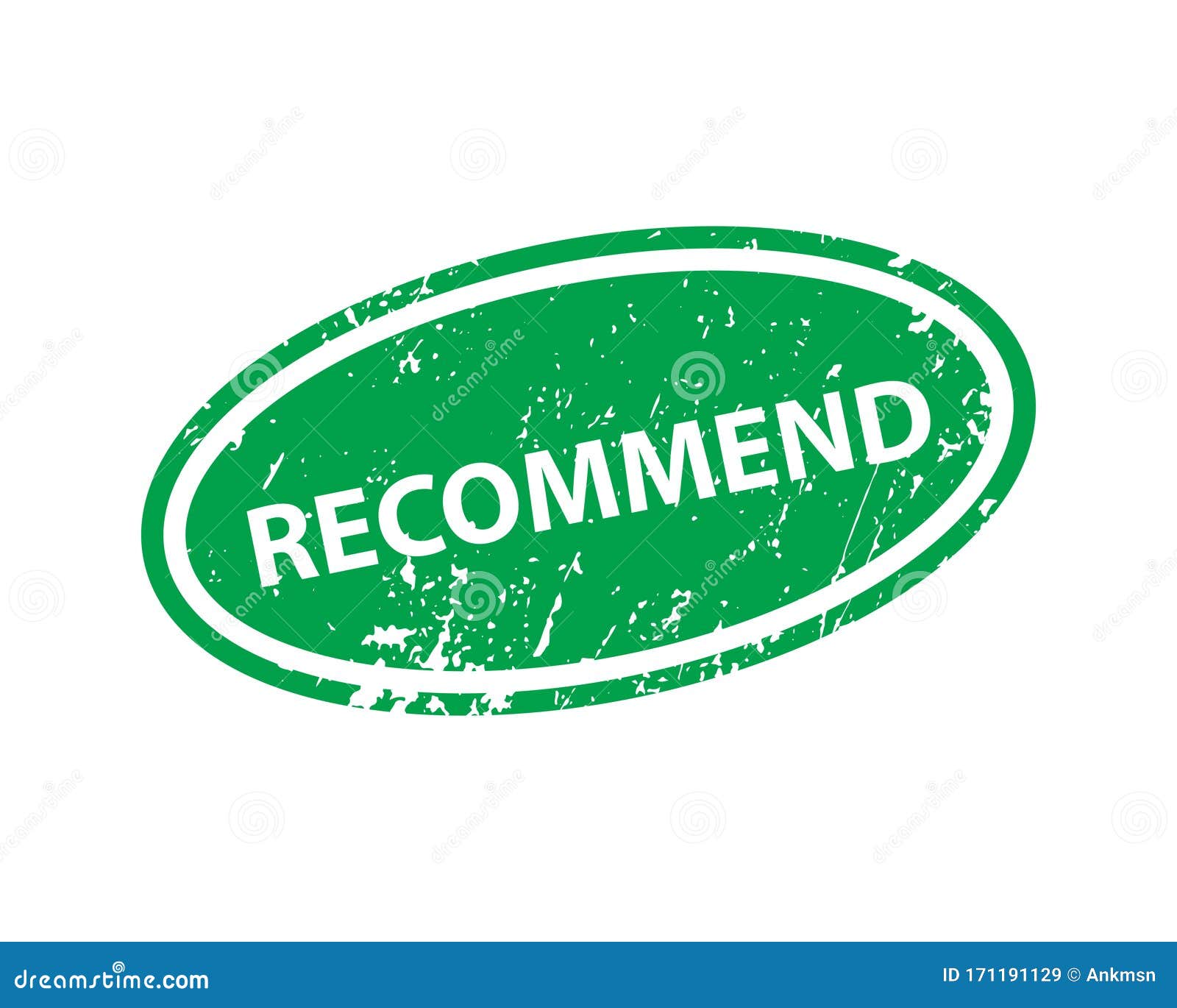 Recommend Sign Sticker. Stamp Vector Texture Stock Vector ...