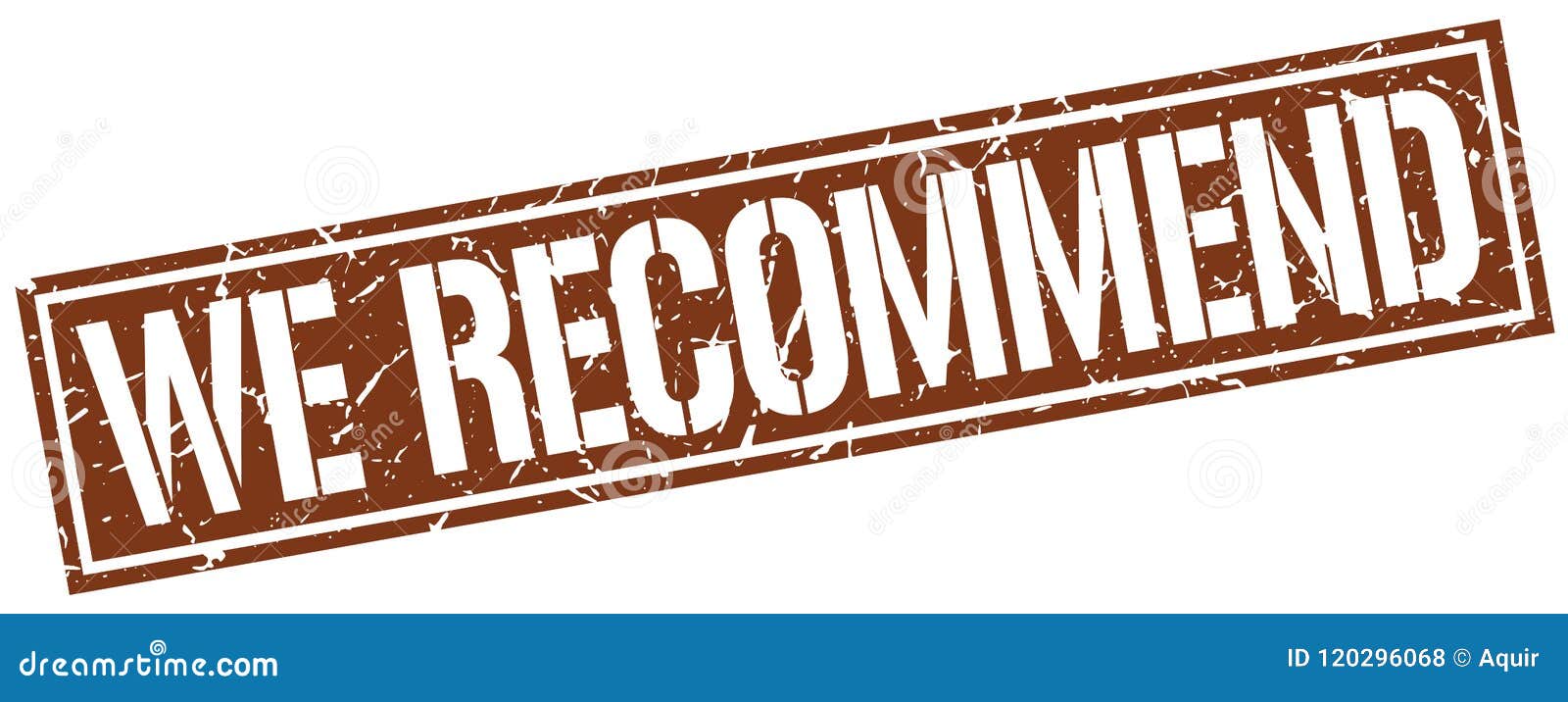 We recommend stamp stock vector. Illustration of recommended - 120296068