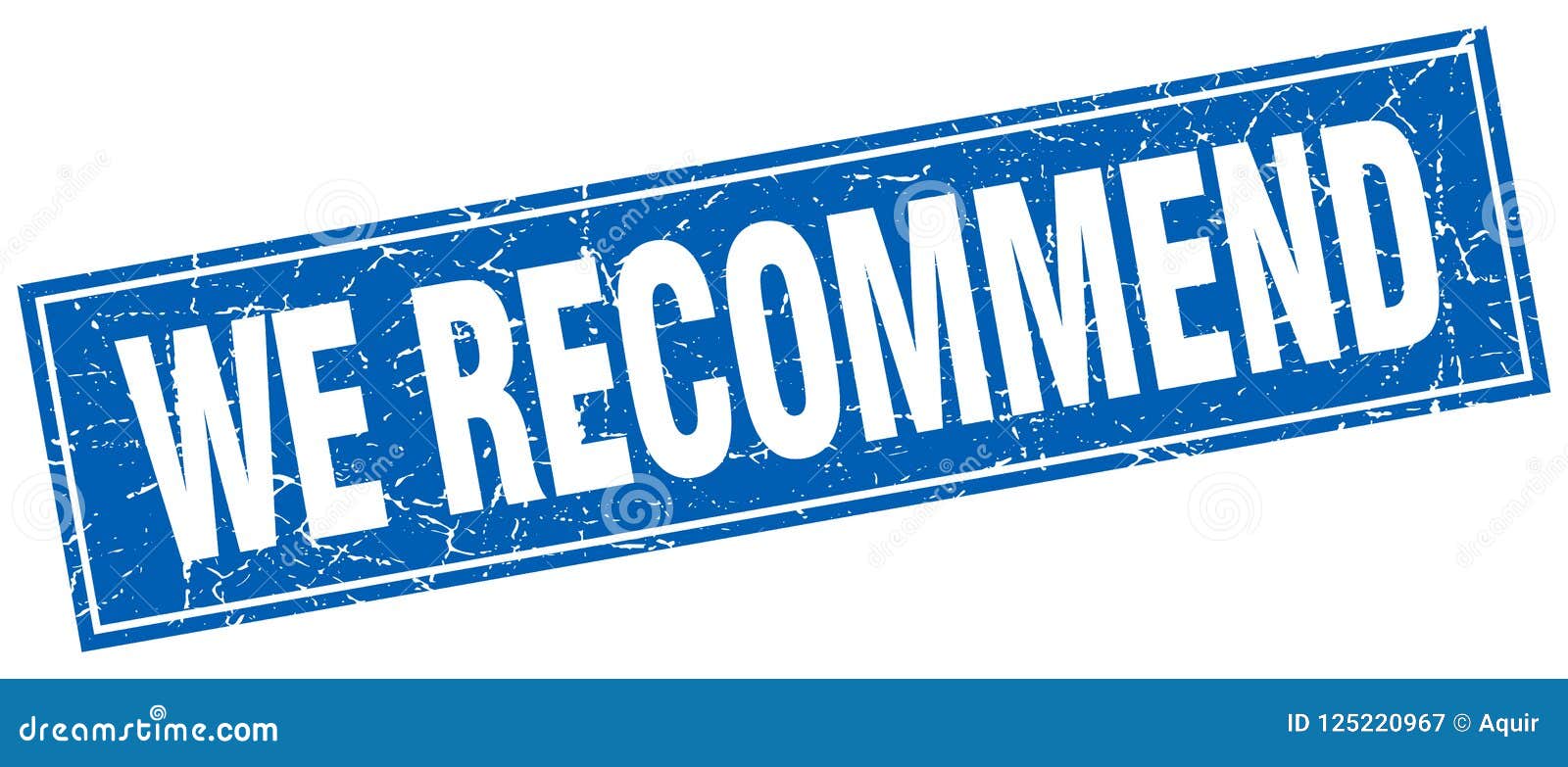 We recommend stamp stock vector. Illustration of recommended - 125220967