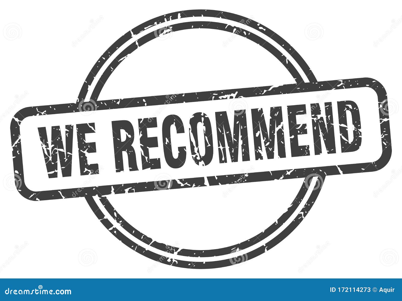We Recommend Stamp. we Recommend Round Grunge Sign Stock Vector ...
