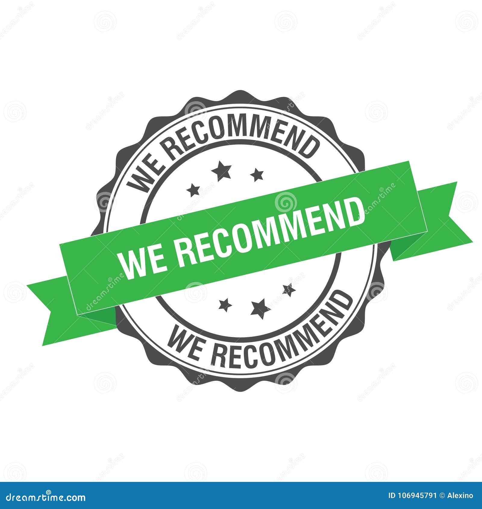 We Recommend Stamp Illustration Stock Vector - Illustration of seal ...