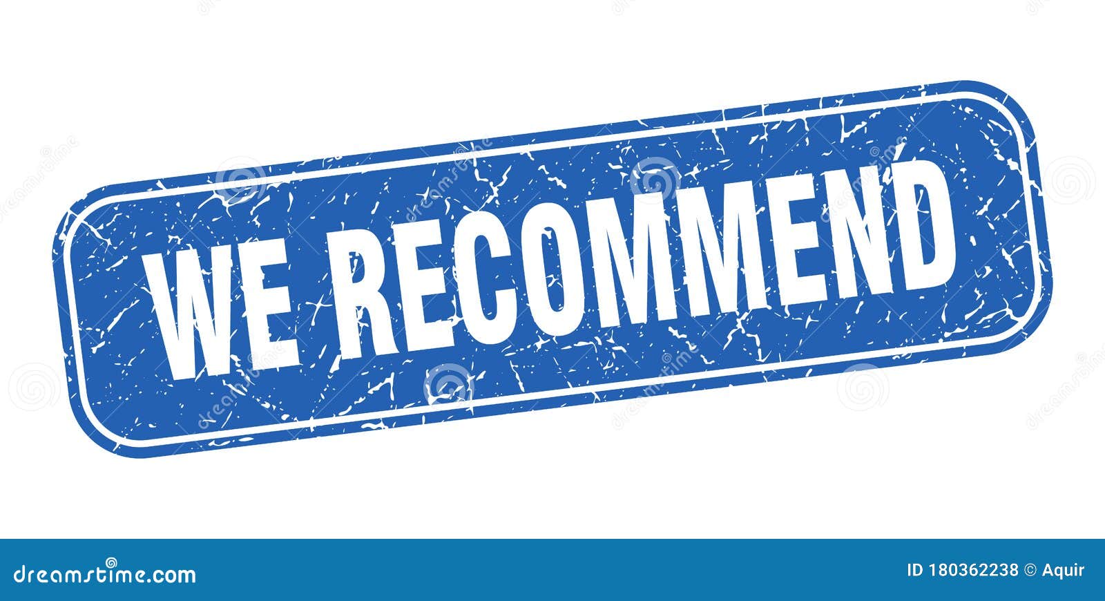 We Recommend Stamp. we Recommend Square Grungy Isolated Sign Stock ...