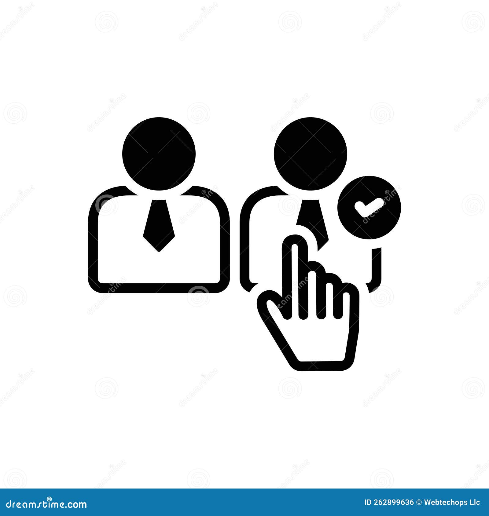 Black Solid Icon for Recommendation, Pleading and Select Stock Vector ...