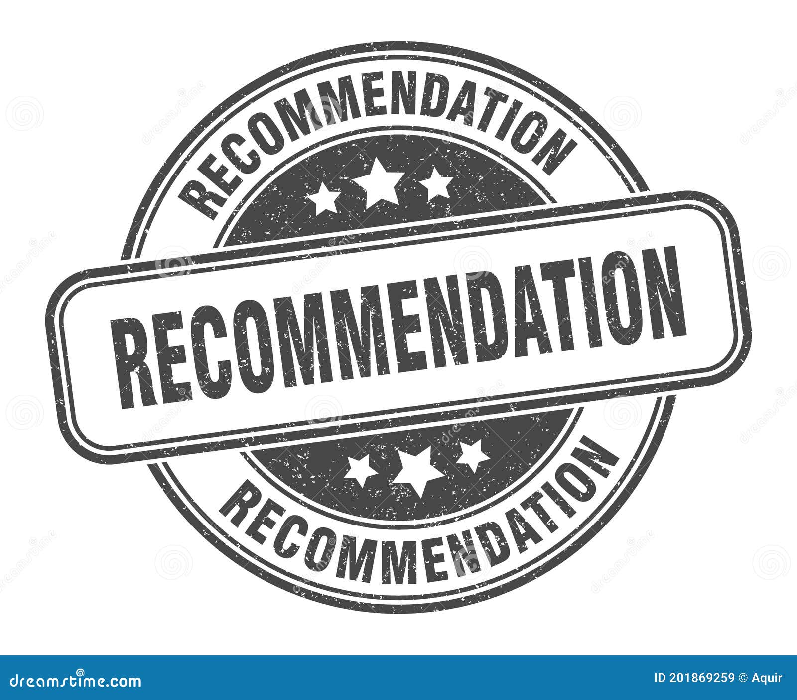 Recommendation Stamp. Recommendation Round Grunge Sign Stock Vector ...