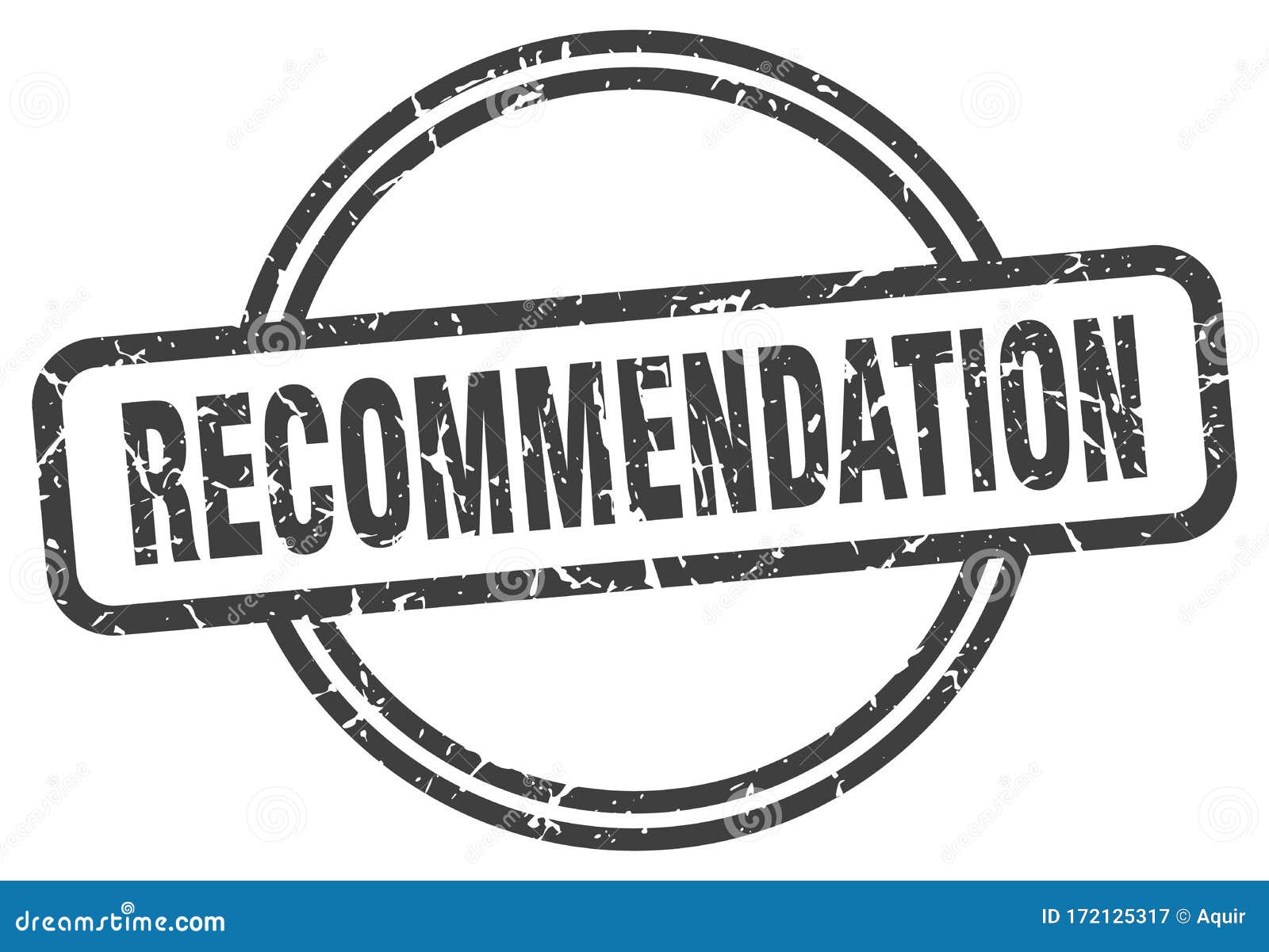 Recommendation Stamp. Recommendation Round Grunge Sign Stock Vector ...